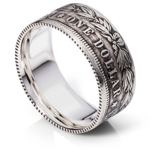 Morgan Silver Dollar Ring - Comfort Fit - Patina Finish – Change To ...