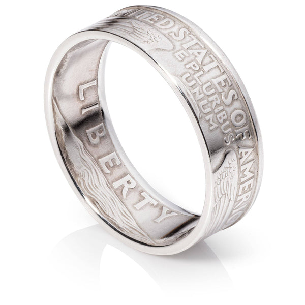 Silver Quarter Ring - 'Tails' - Polished - 1992-1998 – Change To Treasure