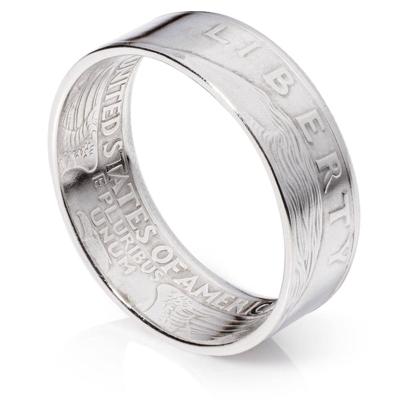 Handmade Ring - Silver Quarter - 'Heads' - 1992-1998 - Polished ...